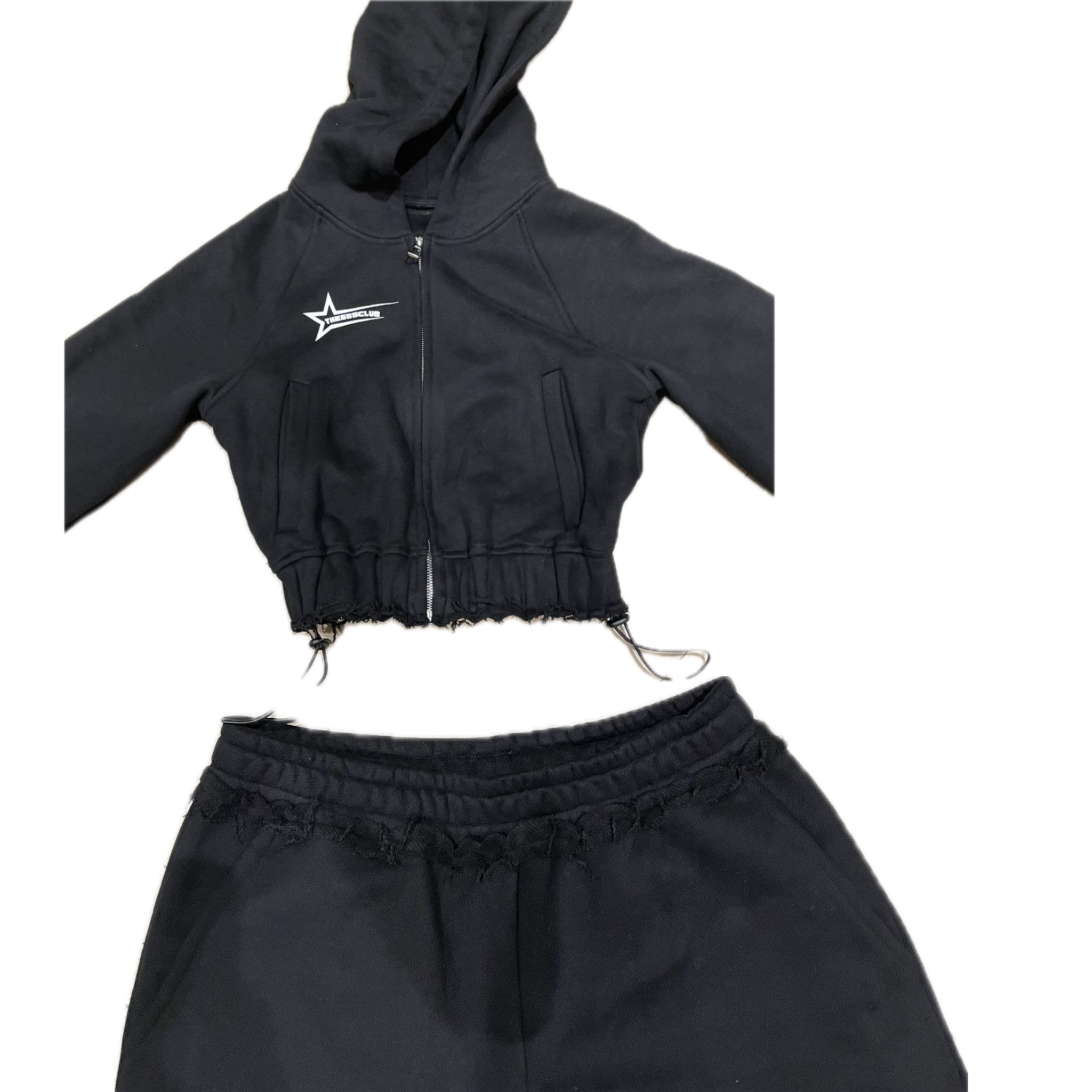 THE555CLUB STREETWEAR TRACKSUIT Heavyweight Blk Bottoms 100% Cotton ...