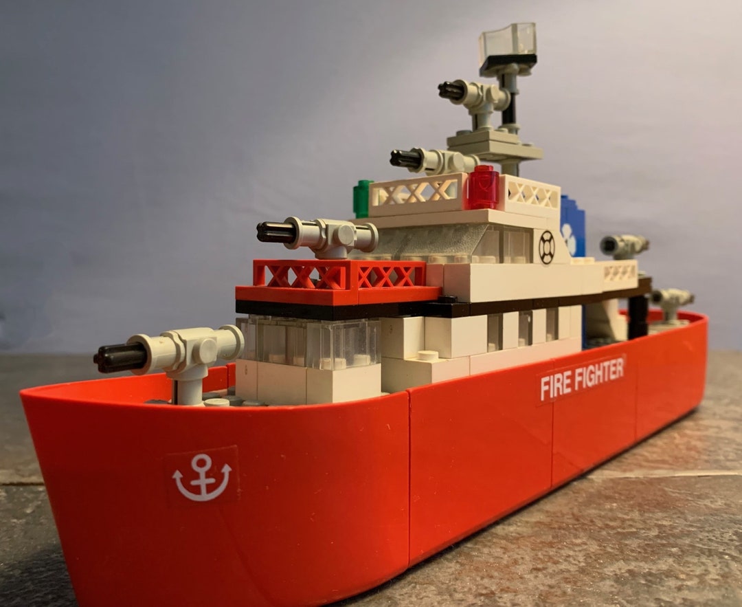 Vintage 1978 LEGO Fire Fighter Ship:775 100% Complete Retired. Original ...