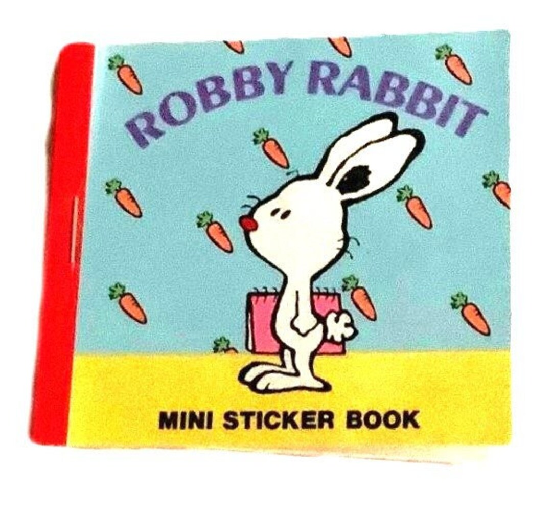1976-1984 RARE Vintage Hello Kitty Mini Sticker Book: ROBBY RABBIT. 100 ...