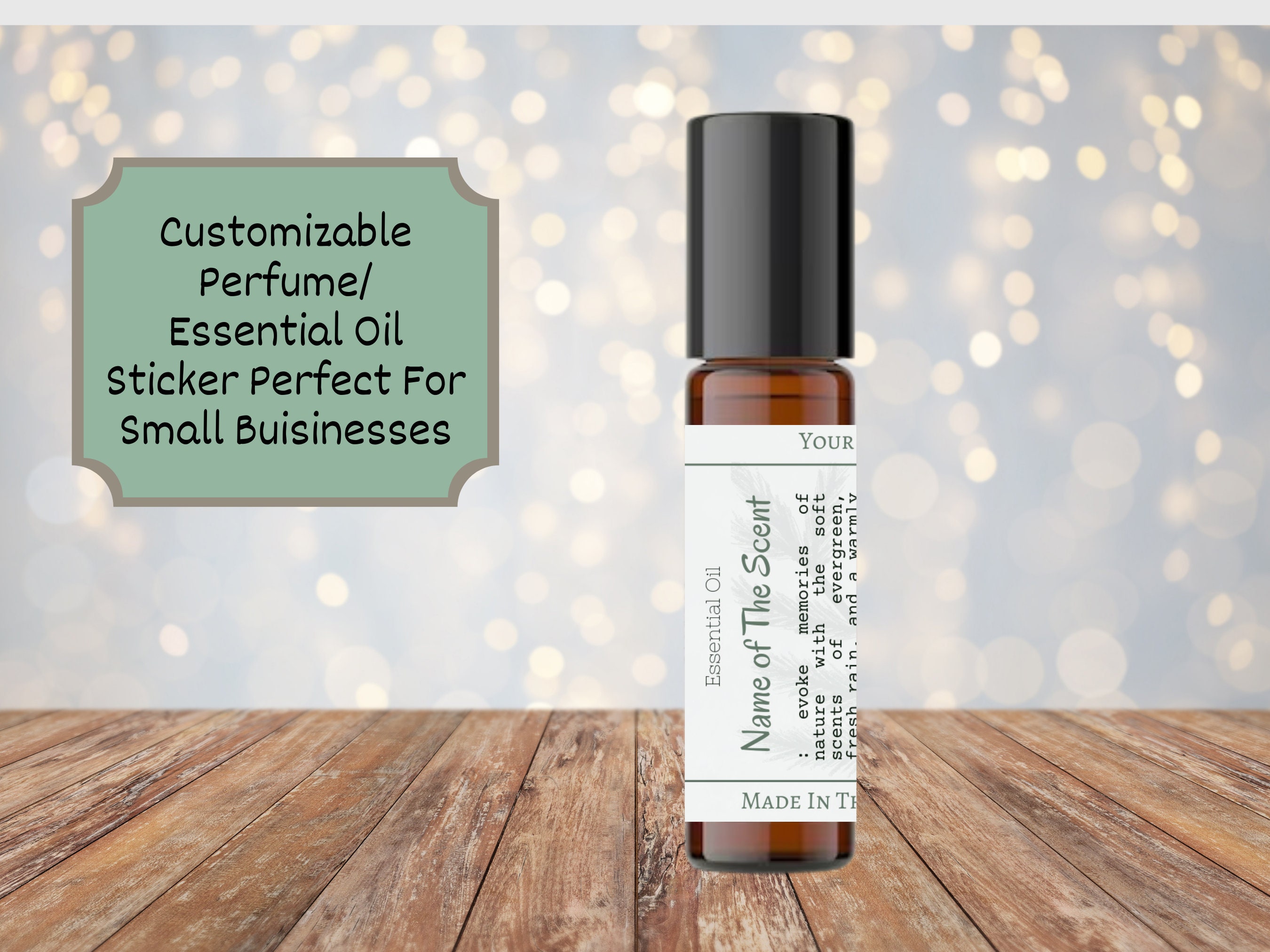 10 ML Roller Bottle Label Template, 10 ML Spray Bottle Label ...