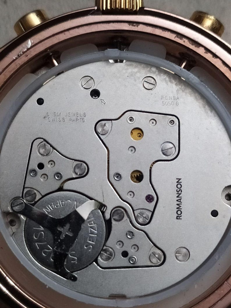 Watch CHRONOGRAPH ROMANSON Adel Sapphire Swiss RONDA Movement - Etsy
