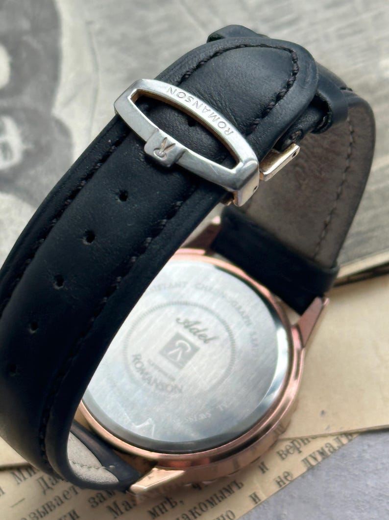 Watch CHRONOGRAPH ROMANSON Adel Sapphire Swiss RONDA Movement - Etsy