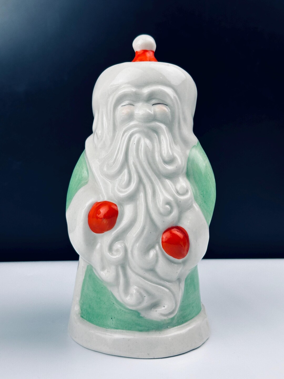 Vintage Rare Chinese Porcelain Figurine Santa Claus, Chinese Santa ...