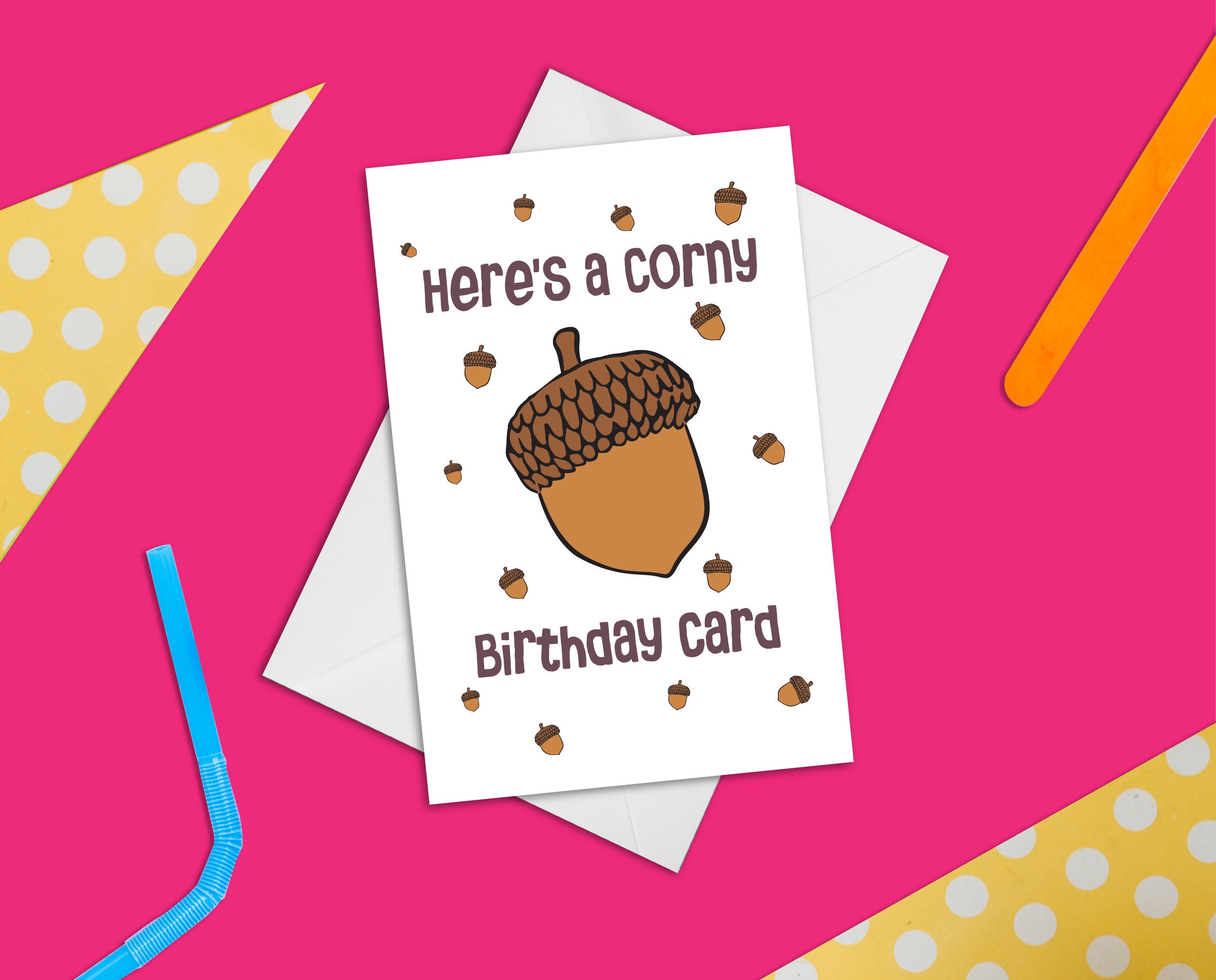 Printable Corny Happy Birthday Card. Funny. Obscure Humor - Etsy