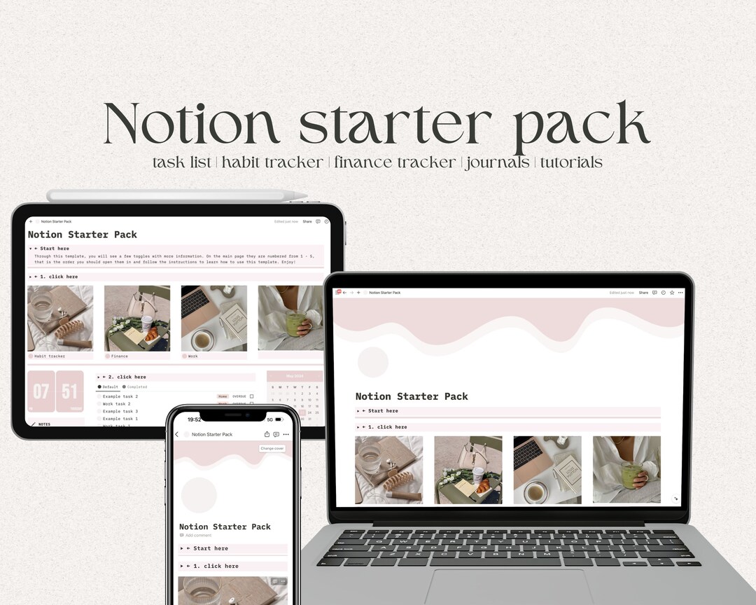 That Girl Notion Starter Pack 2025 | Notion Template for Beginners ...
