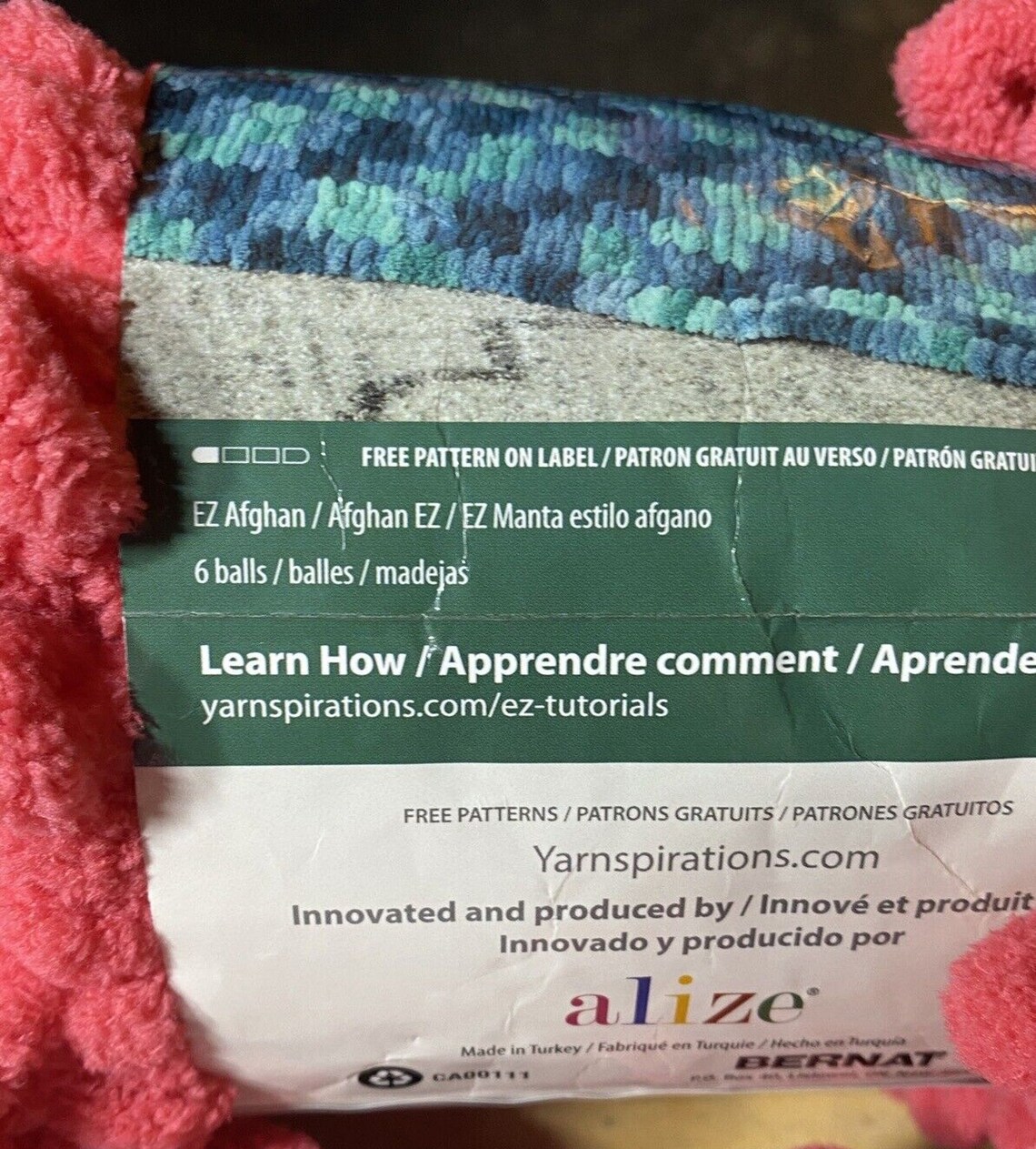 2 Skeins Bernat Alize Blanket EZ Candy Pink Loop Yarn 6.4 Oz - Etsy