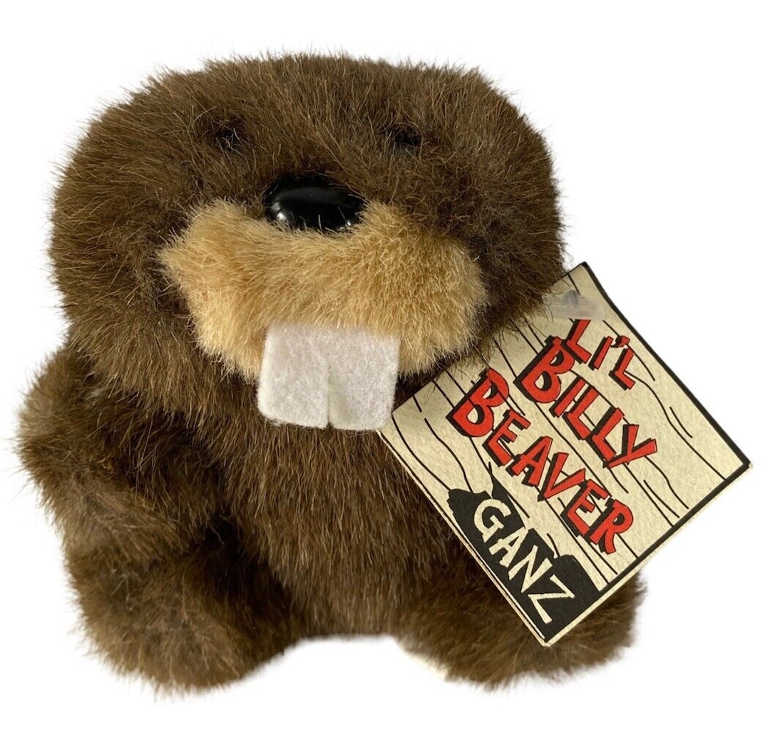 Ganz LI'L Billy Beaver Mini 4 Plush Vintage 1994 Stuffed Animal P1420 ...
