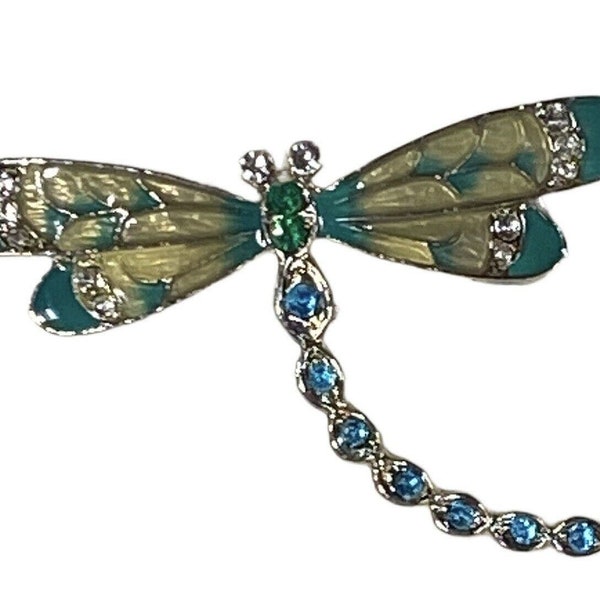 Enamel Dragonfly - Etsy