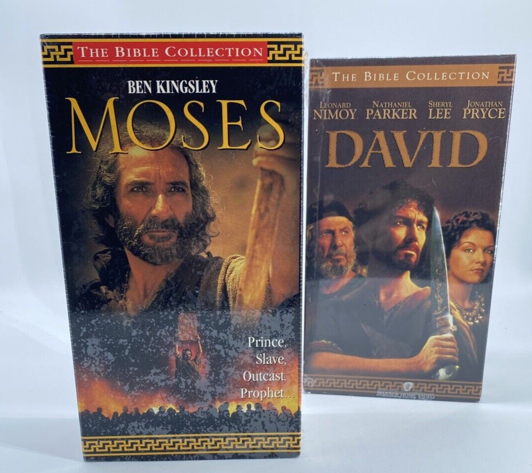 The Bible Collection Moses & David 4 VHS Tapes 1996/1997 New Sealed Movies - Etsy