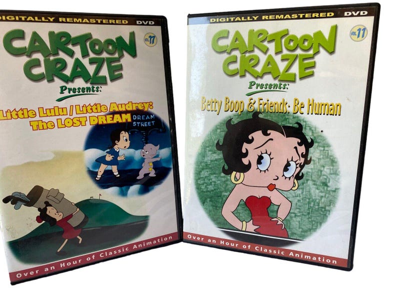 Cartoon Craze Presents - Betty Boop/little Lulu Vintage 2004 DVD ...