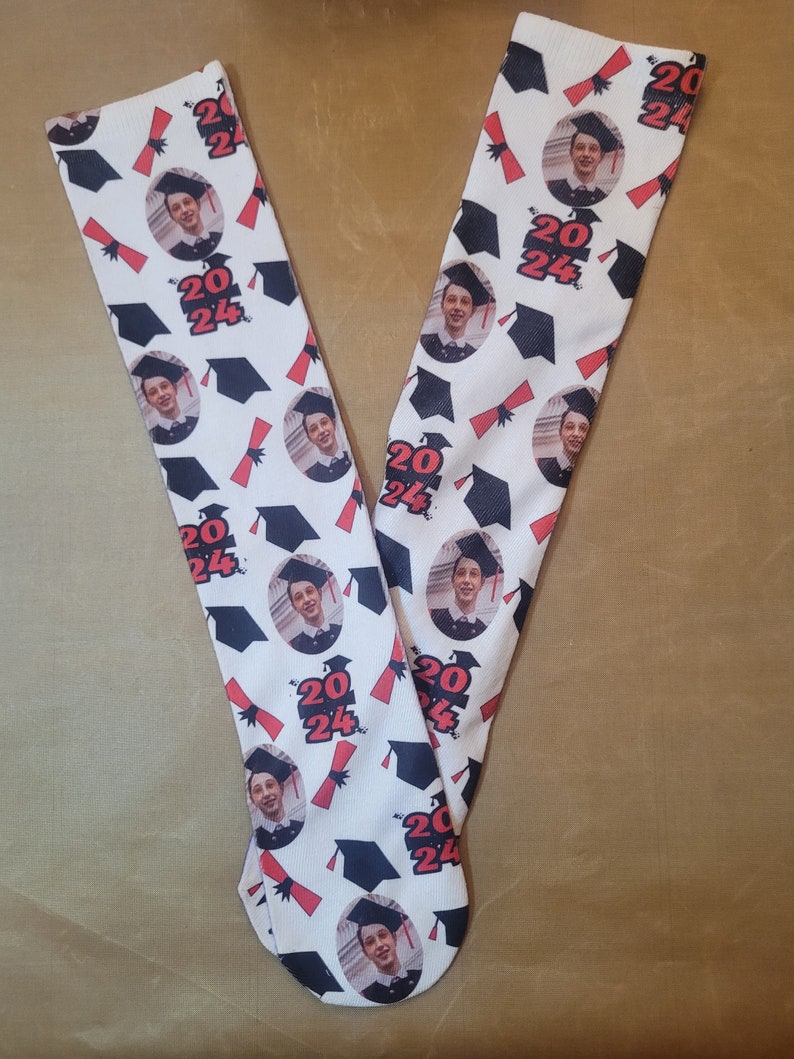 Graduation Face Socks, Custom Grad Face Socks, Graduation Gift Ideas ...
