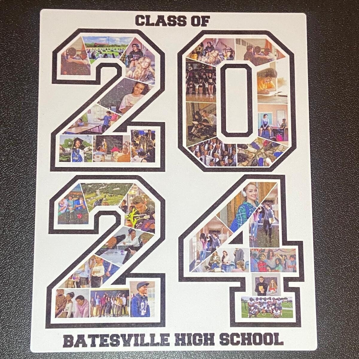 Class of 2024 Collage Photo, Custom School Collage Photo, School Senior ...