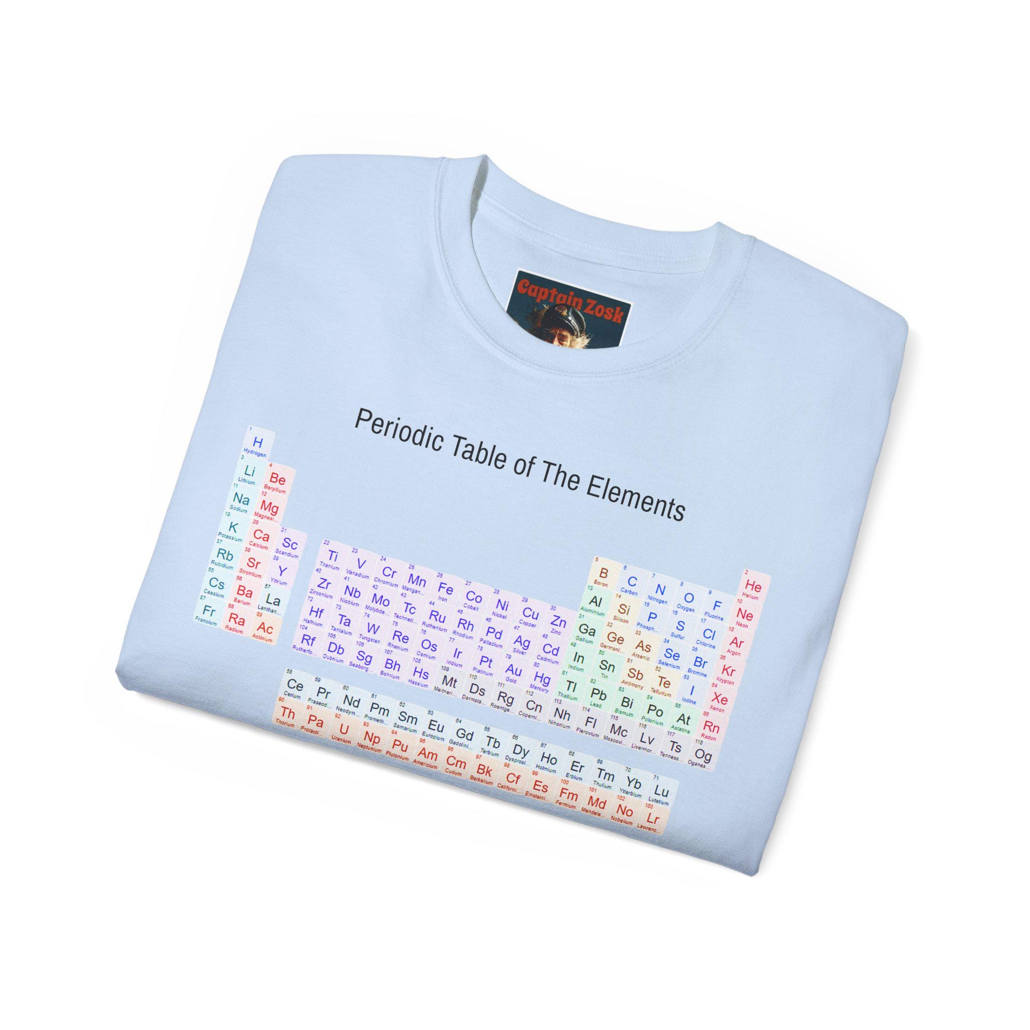 Periodic Table of the Elements - Unisex Ultra-cotton T-shirt - Etsy