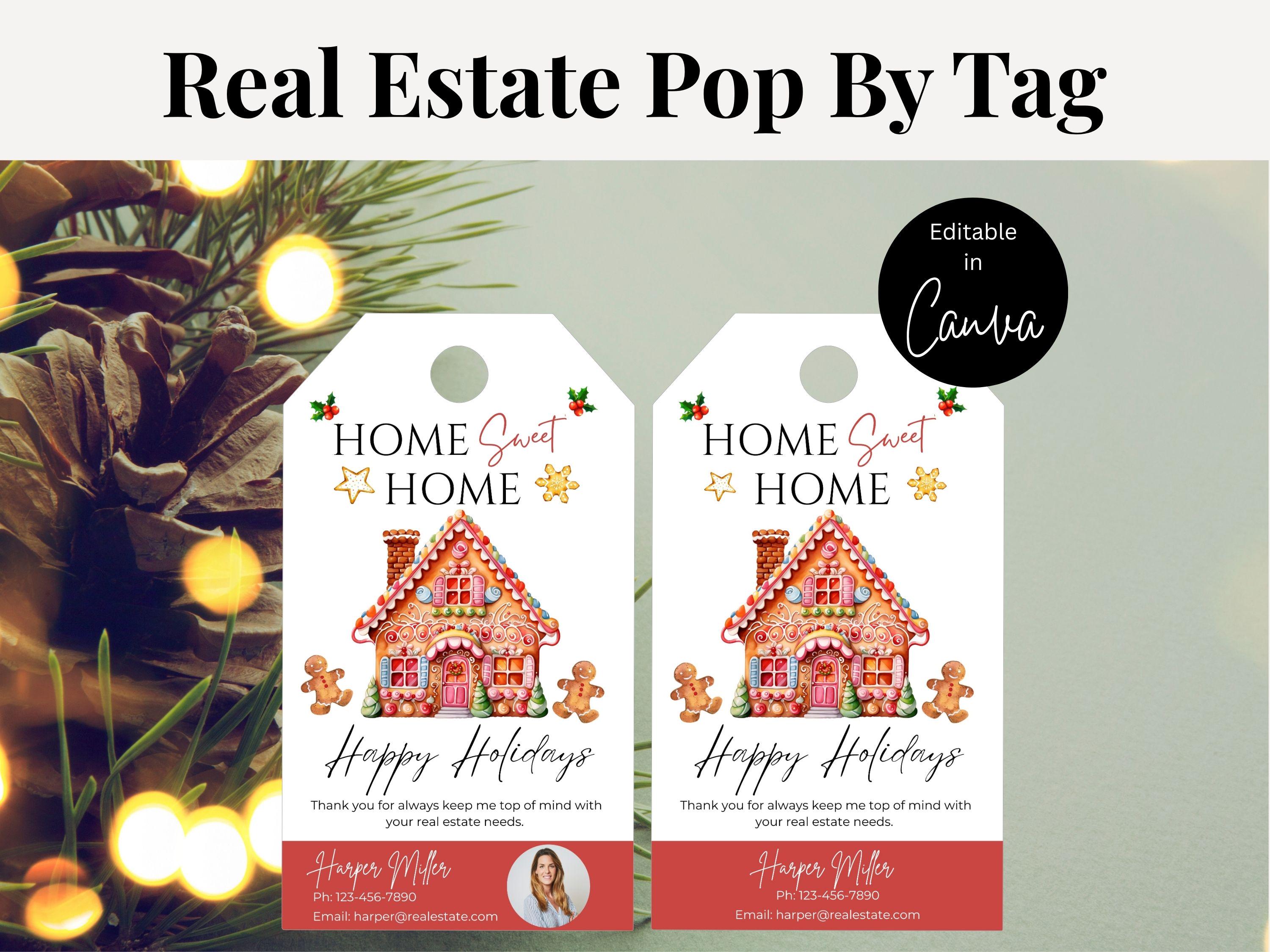Realtor Christmas Tags, Real Estate Christmas Tags, Realtor Gift Tags ...