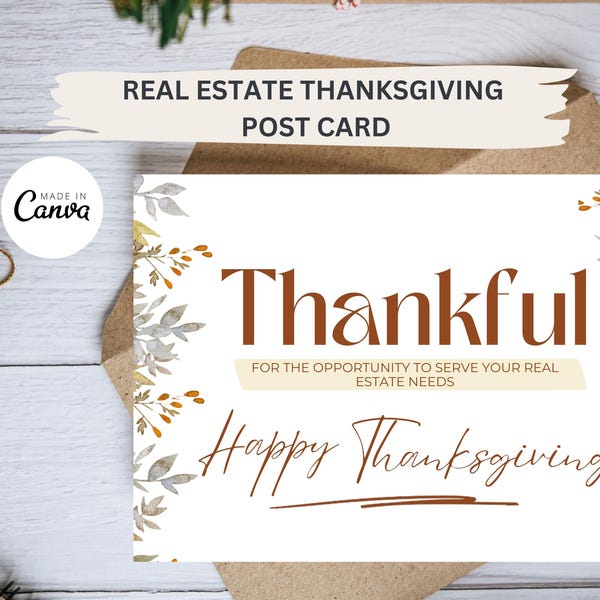 Realtor Thanksgiving - Etsy