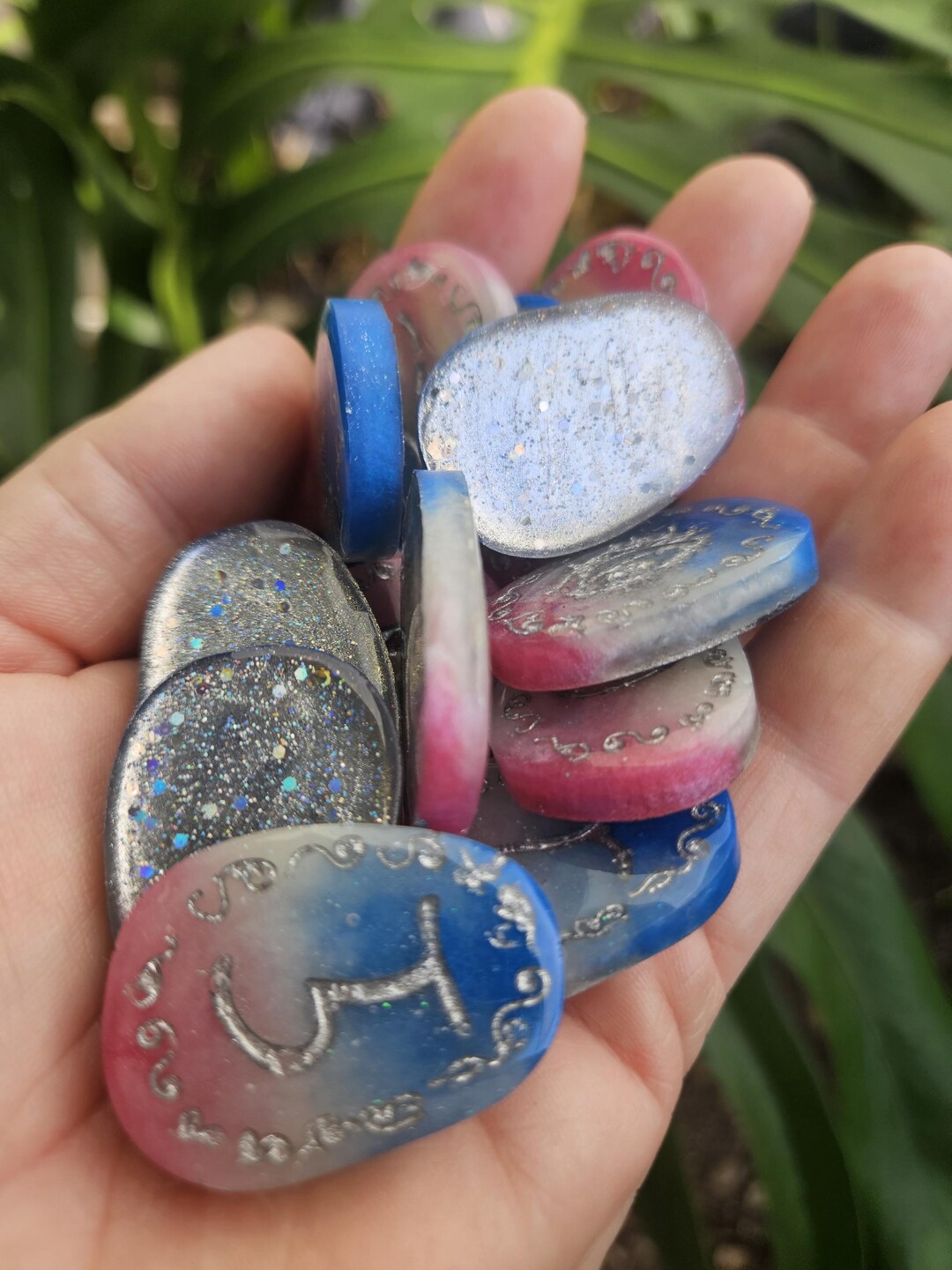 Resin Witches Rune Stones: Pride Inspired, Blacklight Reactive and Glow ...