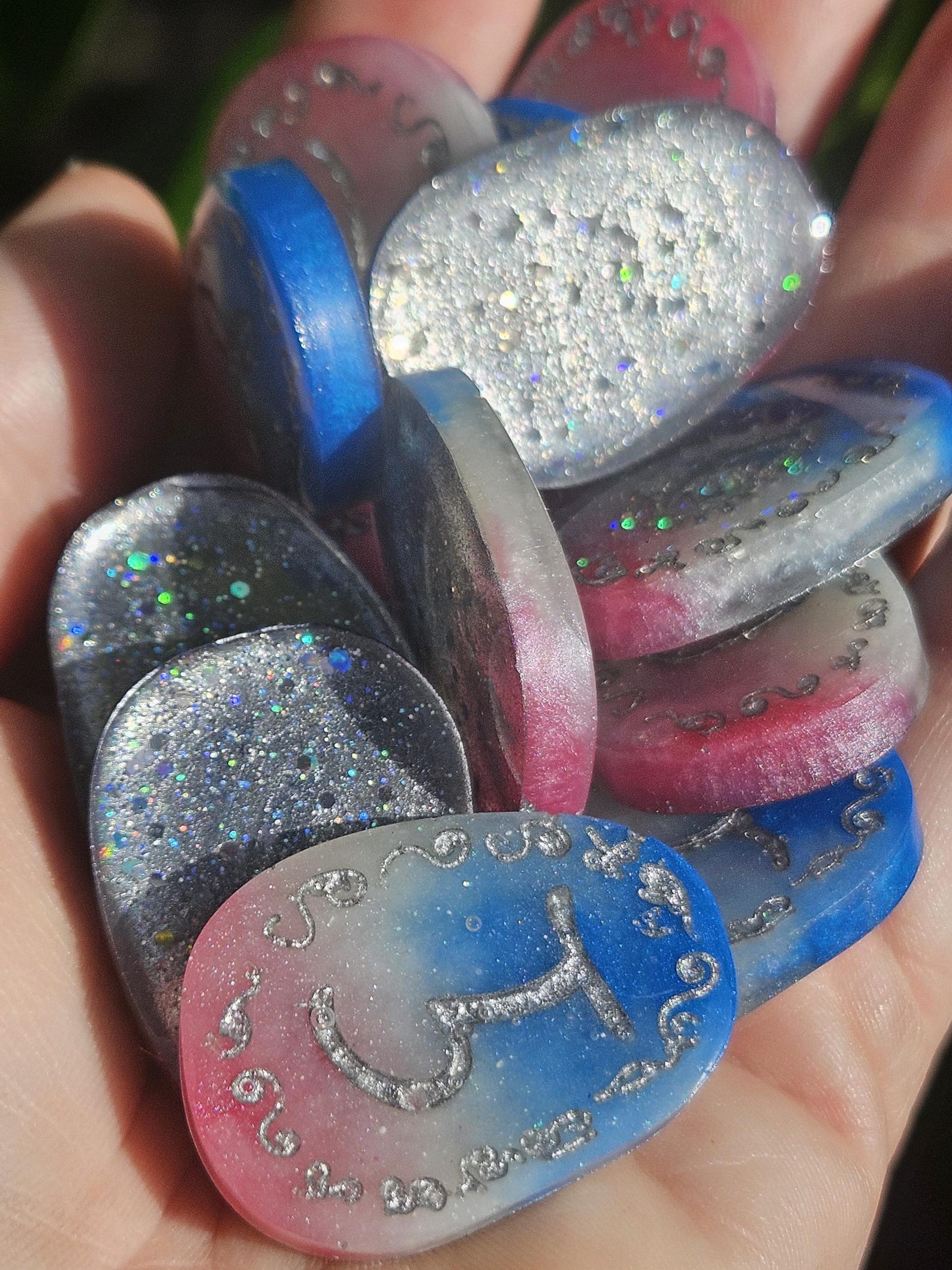 Resin Witches Rune Stones: Pride Inspired, Blacklight Reactive and Glow ...