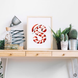 A-Z Christmas Alphabet Clipart | Cute Pastel Holiday Letters With Santa ...