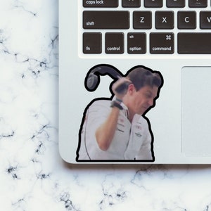 Toto Wolff Stickers, Toto Wolff Printable Stickers, Funny F1 Printable ...