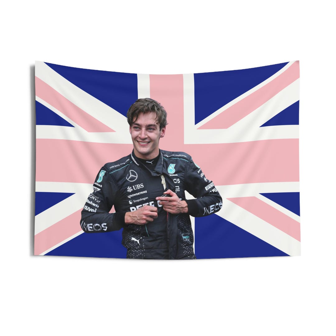 George Russell Flag, F1 Flag, Formula 1 Indoor Wall Tapestry, 36"x26 ...