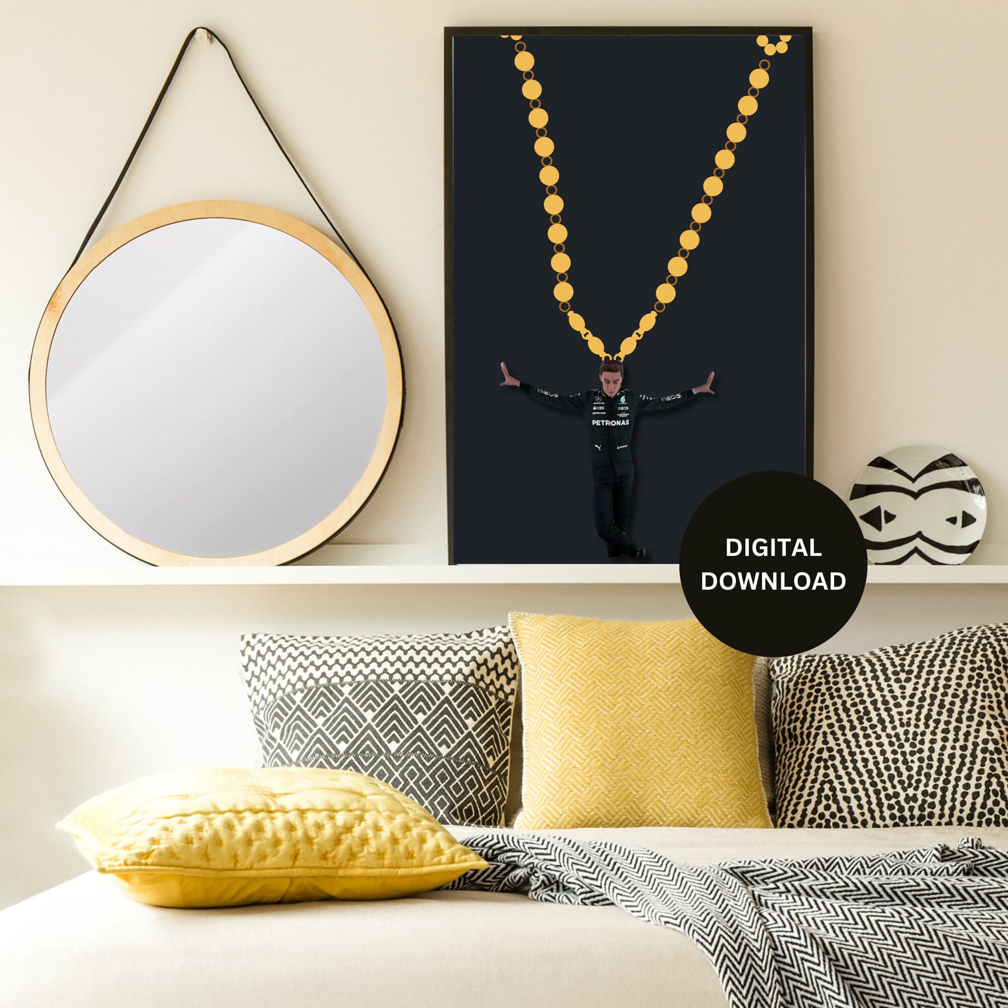 George Russell Pose Poster F1 Meme Funny Formula 1 Poster - Etsy