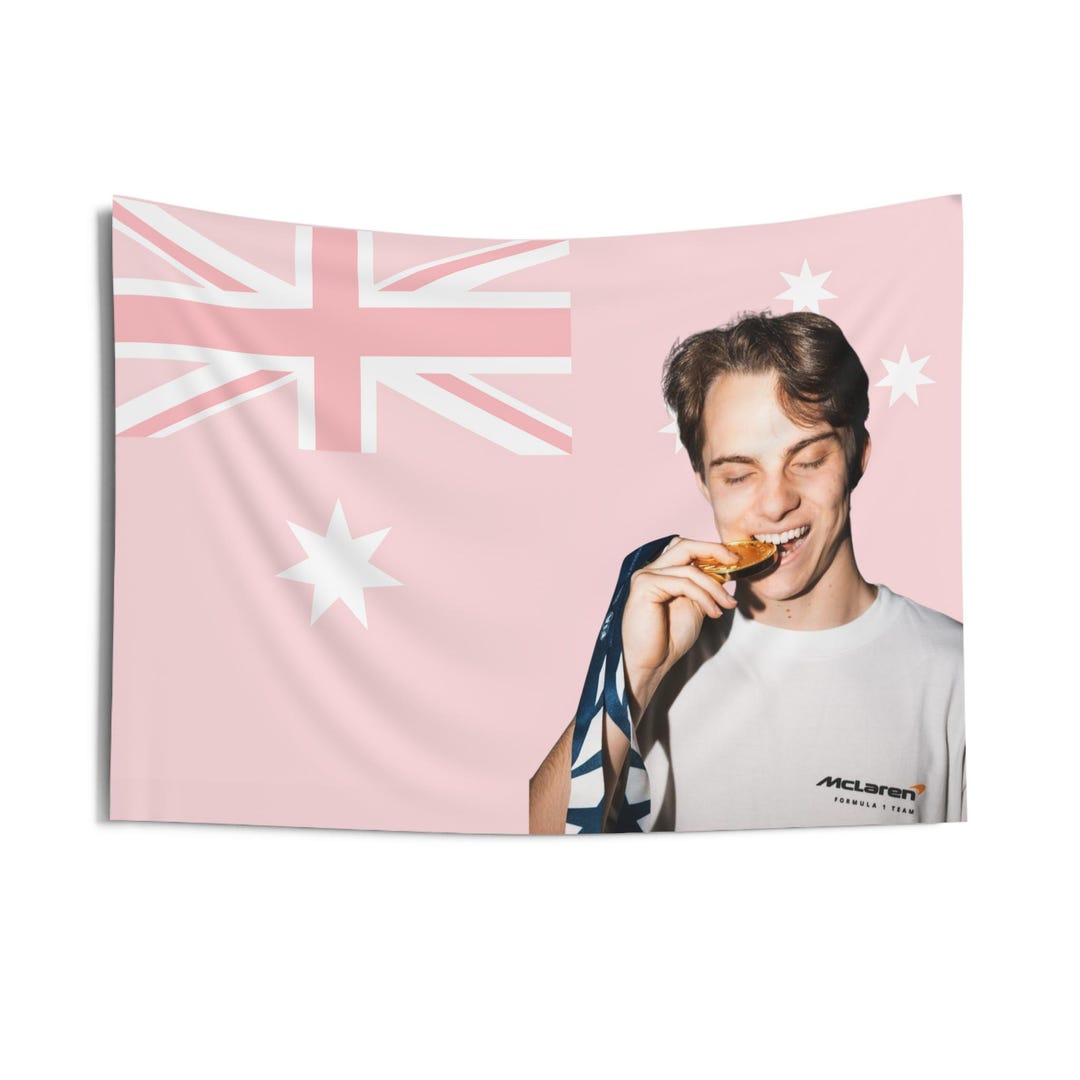 Oscar Piastri Flag, Pink F1 Flag, Formula 1 Room Decor. - Etsy Australia