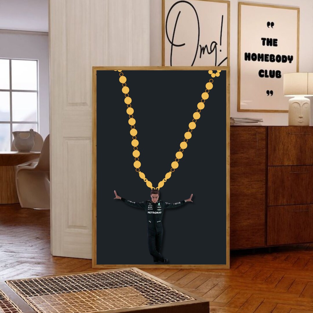 George Russell Pose Poster F1 Meme Funny Formula 1 Poster - Etsy