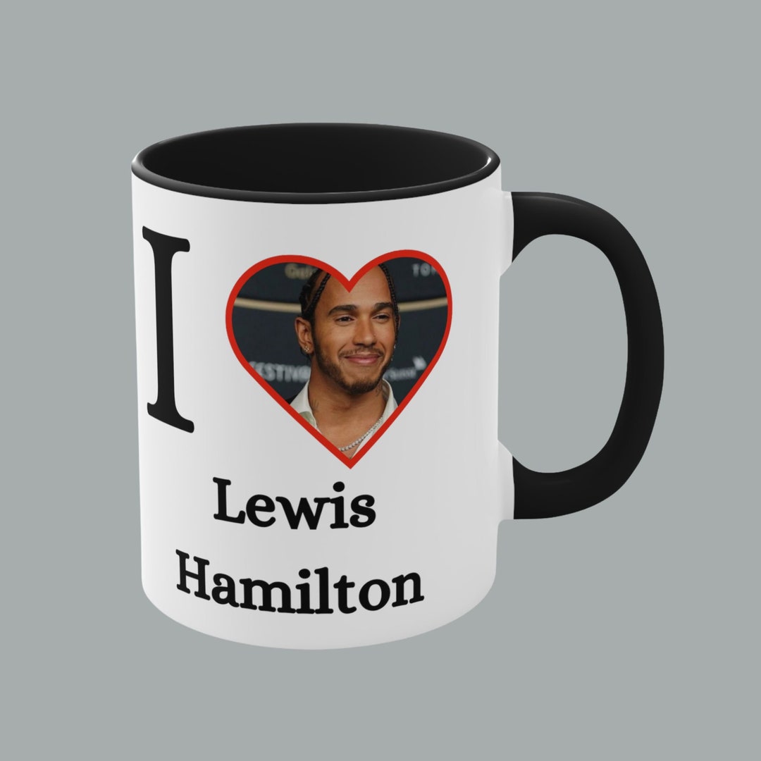 Lewis Hamilton Mug, Lewis Hamilton Ferrari Mug, I Heart Lewis Mug ...