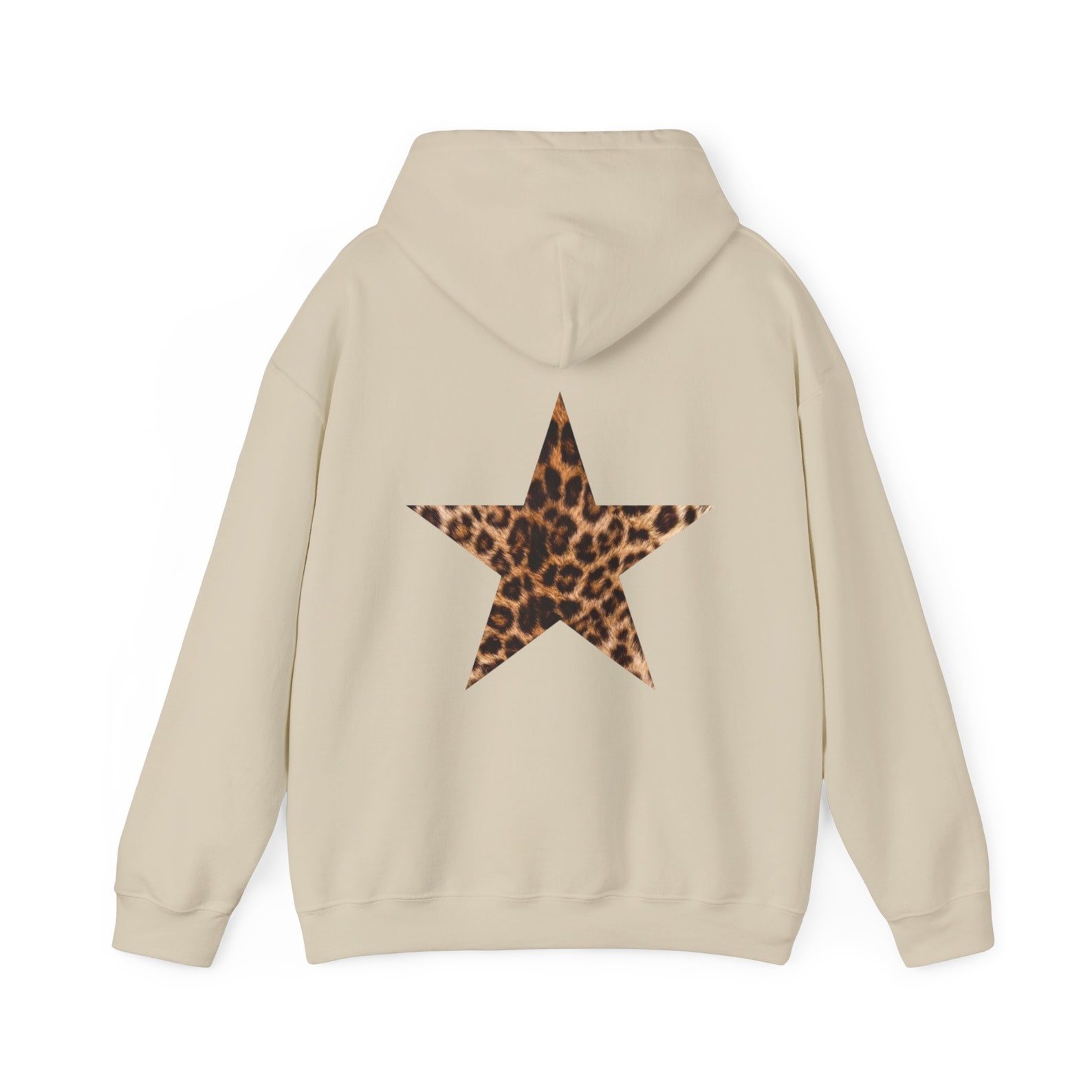 Leoprad Star Hoodie, Y2k Hoodie, Leopard Print Unisex Heavy Blend ...