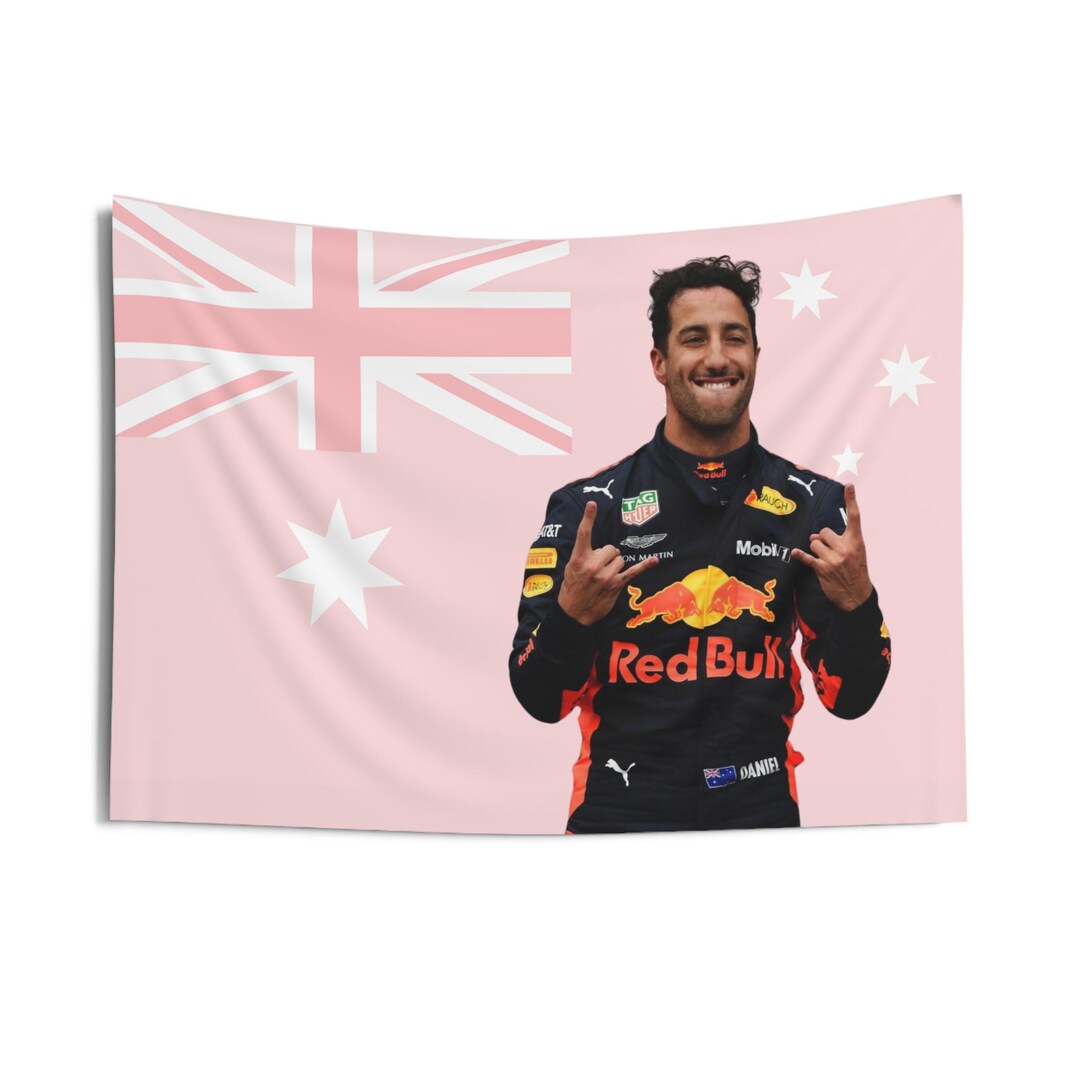 Daniel Ricciardo Flag, Formula 1 Flag, F1 Flag, F1 Indoor Wall Tapestry ...