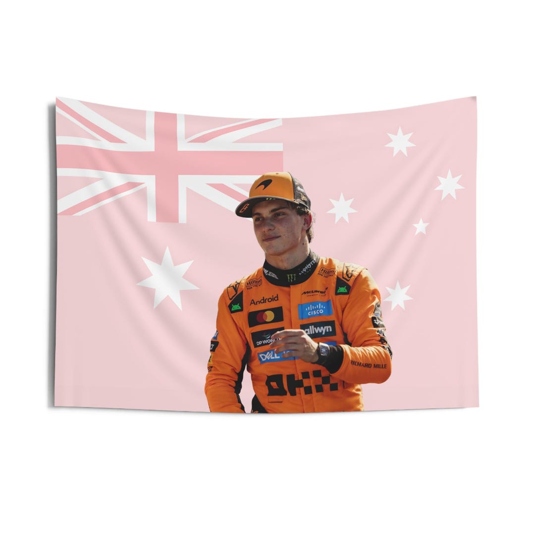 Oscar Piastri Flag, Pink F1 Flag, Formula 1 Room Decor. - Etsy
