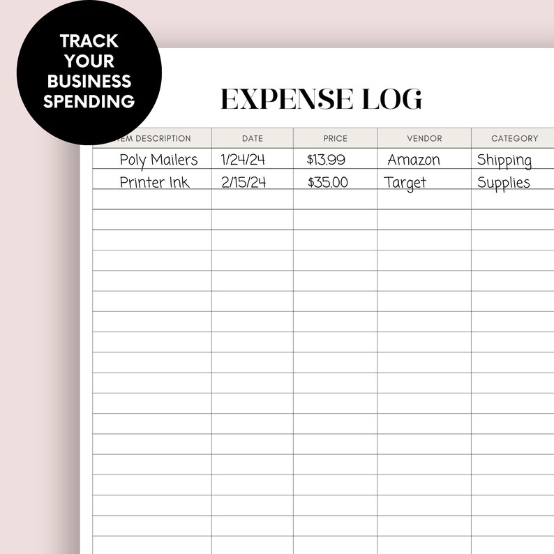 RESELLING Sales, Inventory, Expenses Tracking Intake Measurements ...