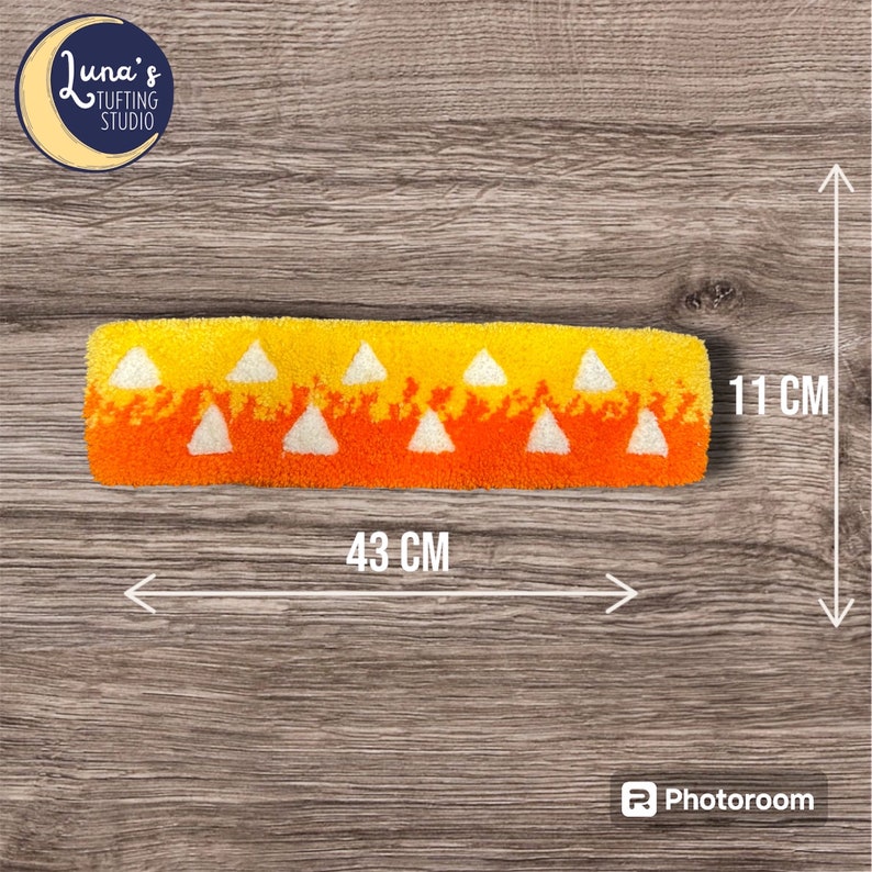 Zenitsu Tufted Desk Rug, Demon Slayer Anime Wrist Rest, Handmade ...