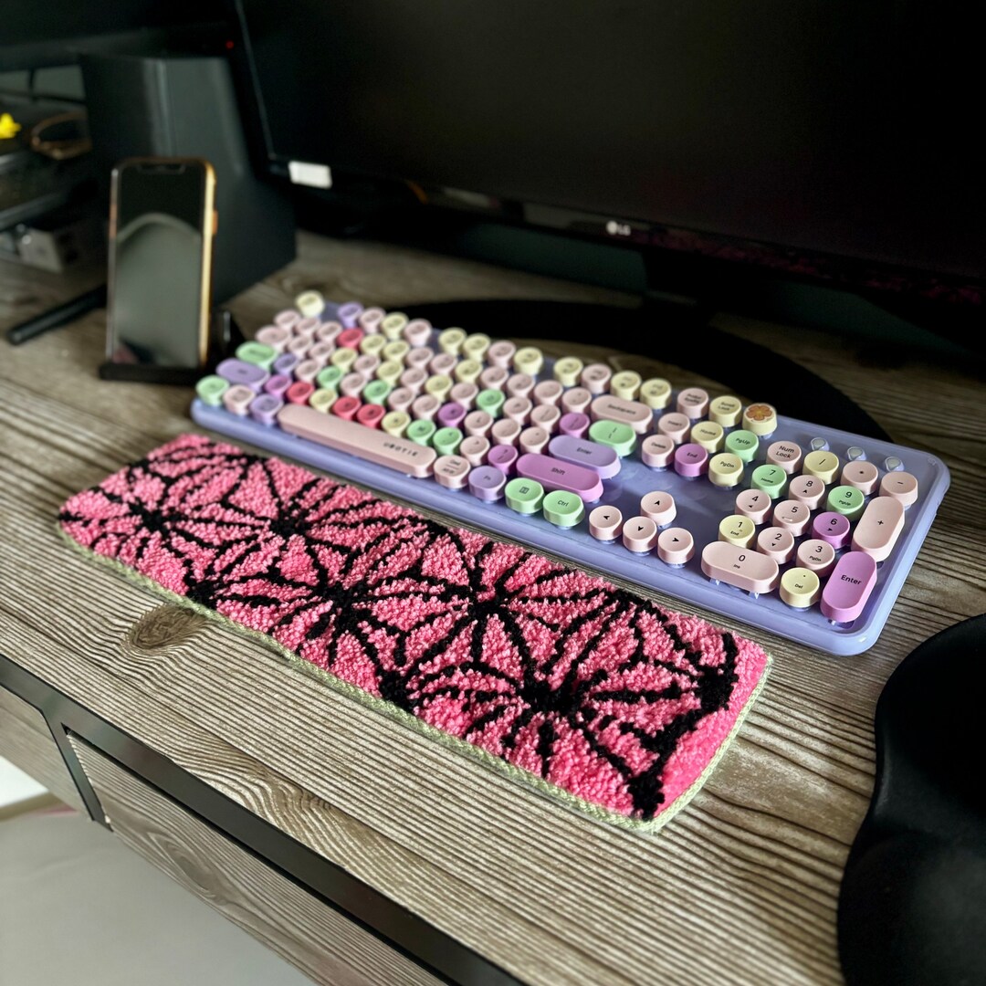 CLEARANCE Nezuko Tufted Desk Rug, Demon Slayer Anime Wrist Rest ...