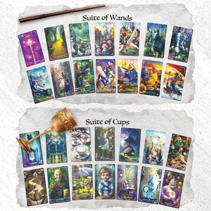 Indie Tarot Deck, Guidebook 1 Mat 'journey to Oz and Wonderland ...