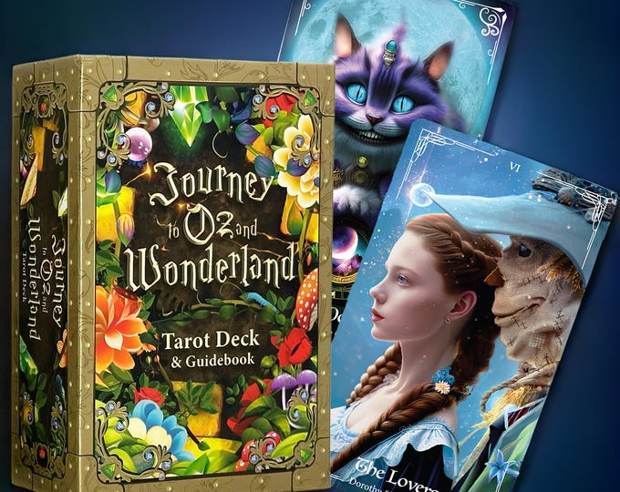 Indie Tarot Deck, Guidebook • 'journey to Oz and Wonderland' • Beginner ...