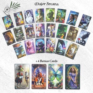 Indie Tarot Deck, Guidebook 1 Mat 'journey to Oz and Wonderland ...