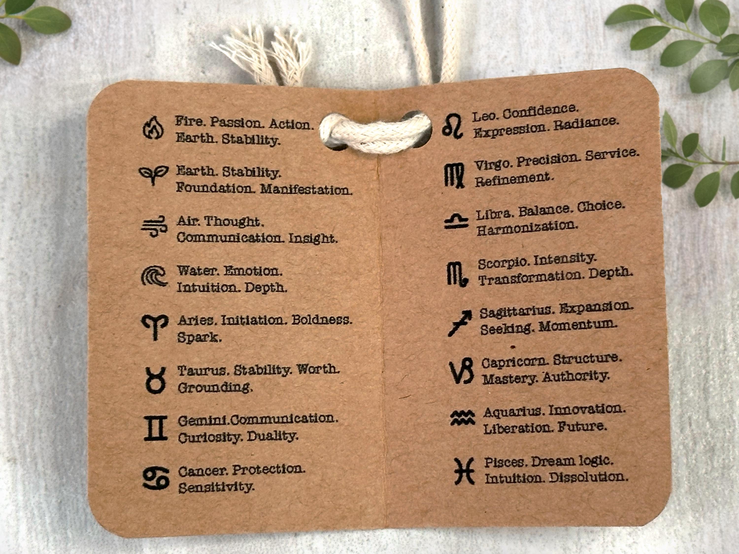 Zodiac Divination Dice Set – Wood Handcrafted, Celestial Oracle Dice ...