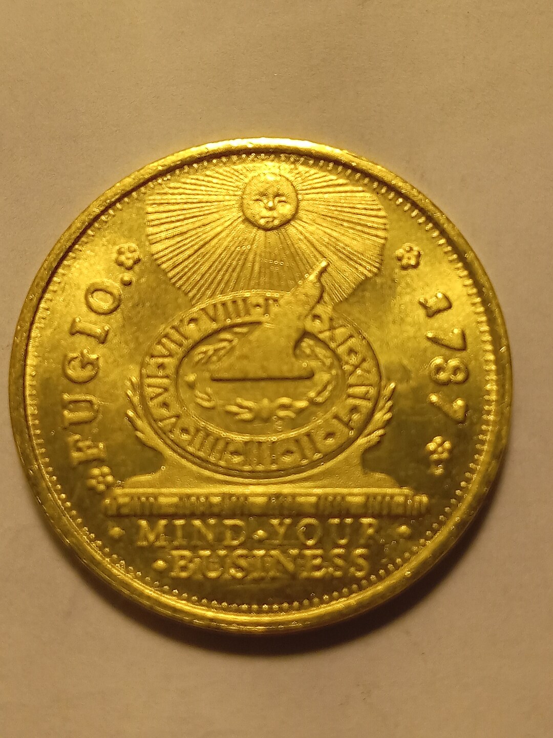 US 1787 Fugio Brass Large Cent Replica in Great Quality. - Etsy