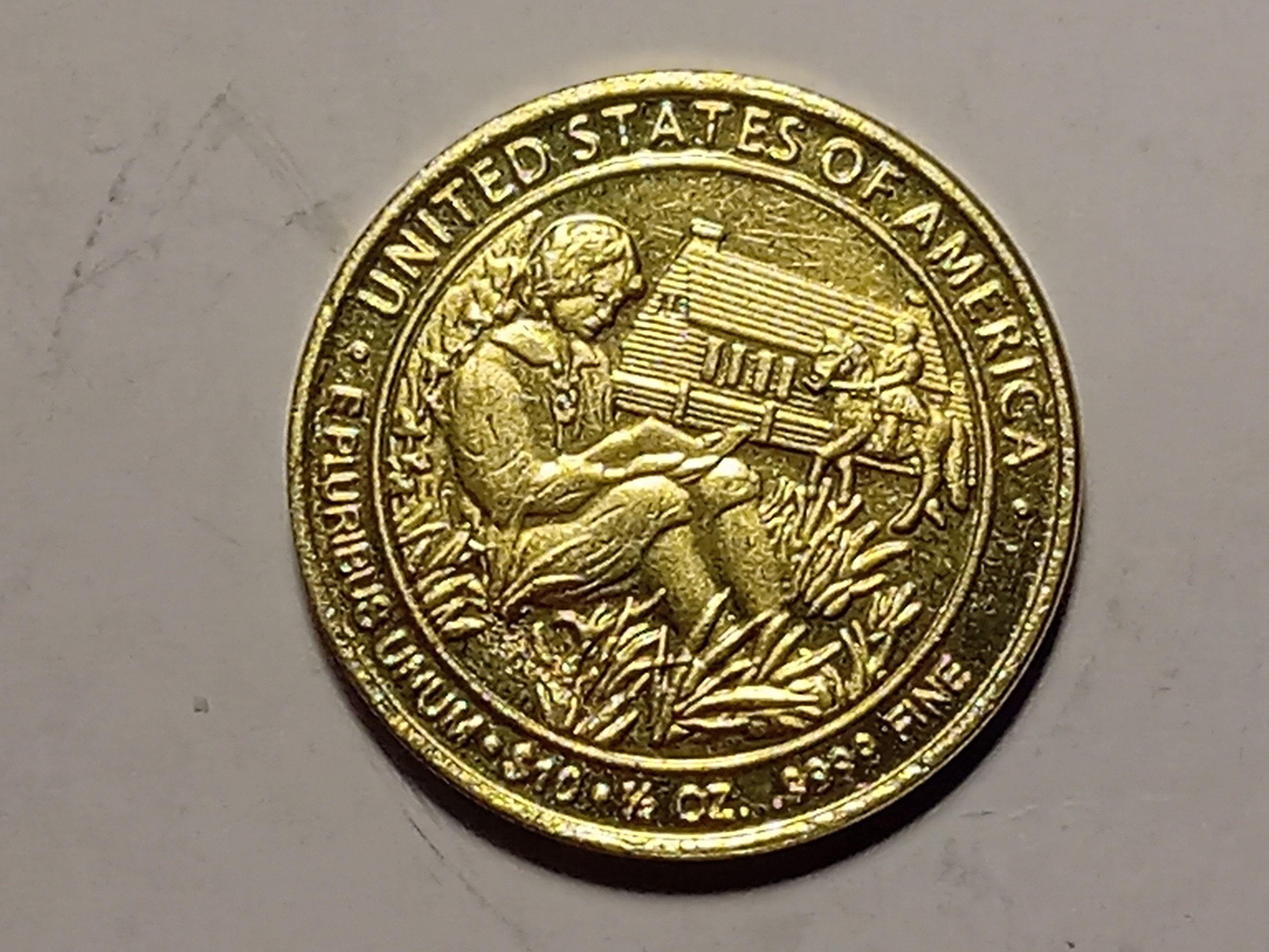 US 1837-1841 8th PRESIDENT Ten GOLD Dollar Fantasy Coin Replica in ...