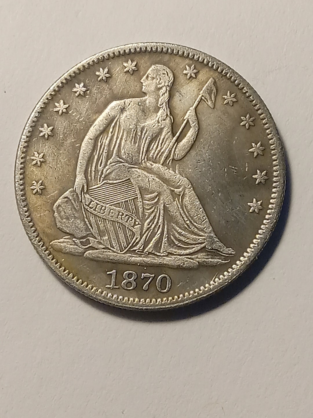 US 1870-CC Half Dollar Motto Above Eagle Coin Replica in Great Quality ...