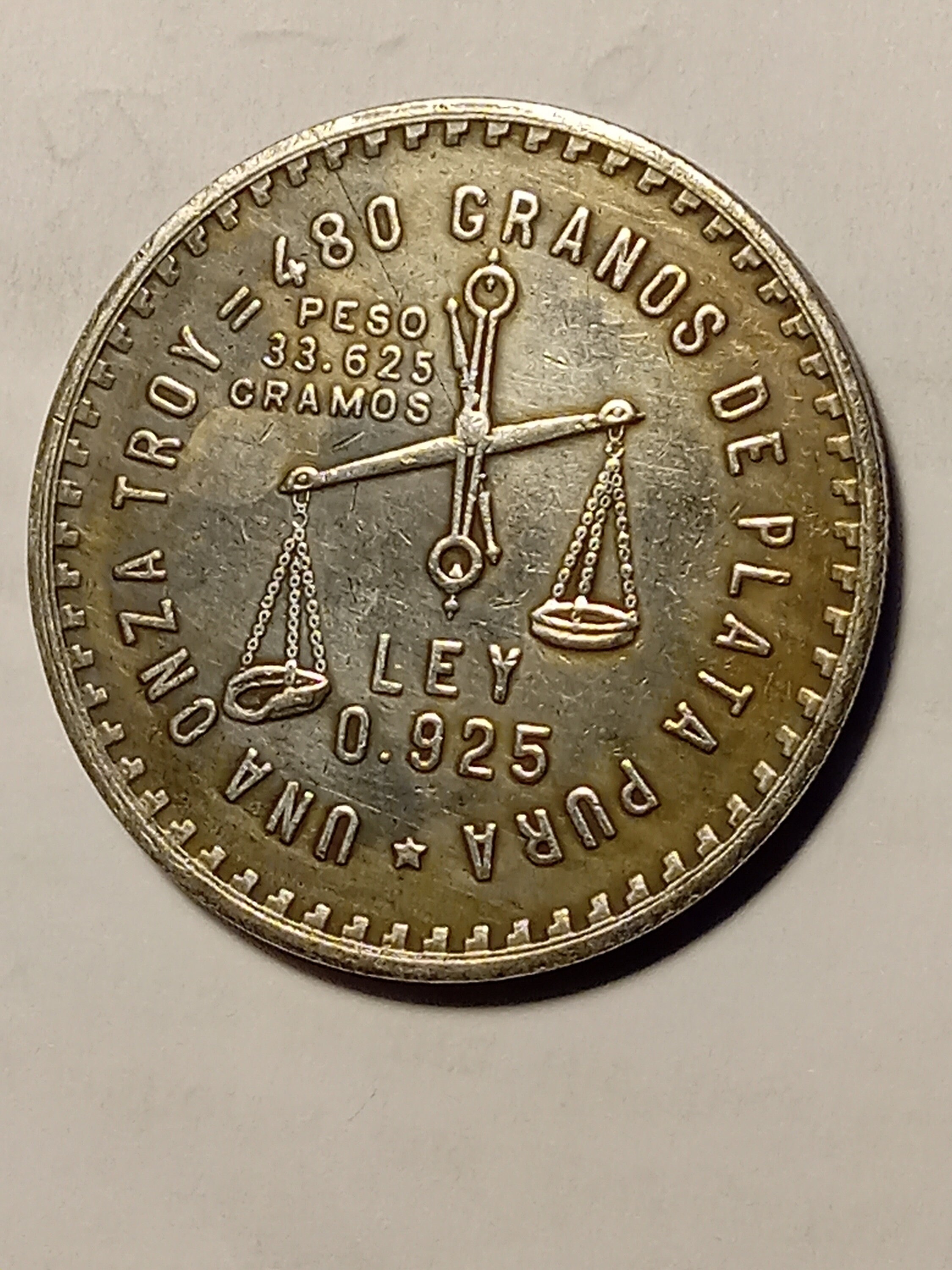 1947 Mexico Casa De Moneda De Mexico Press & Scale Silver Coin Replica ...