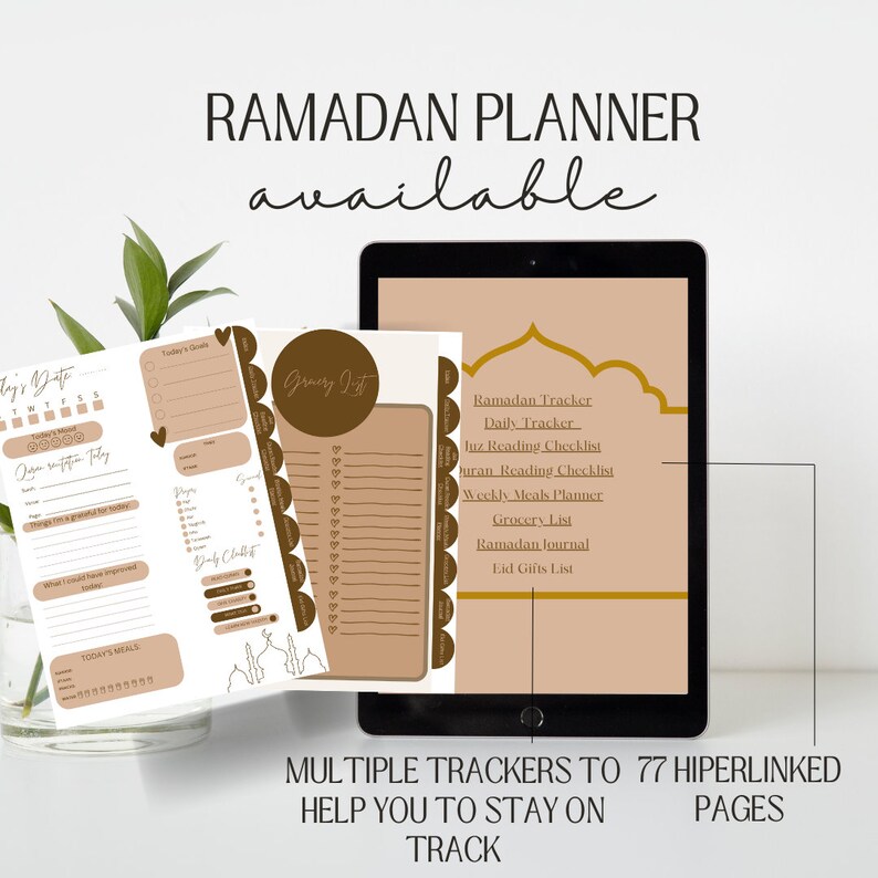 Ramadan Planner 2024, Digital Ramadan Planner, Ramadan Planner ...