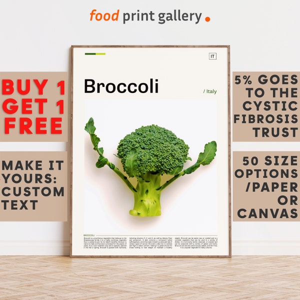 Broccoli Art - Etsy
