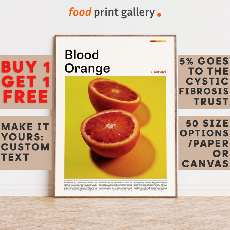 Orange Poster - Etsy
