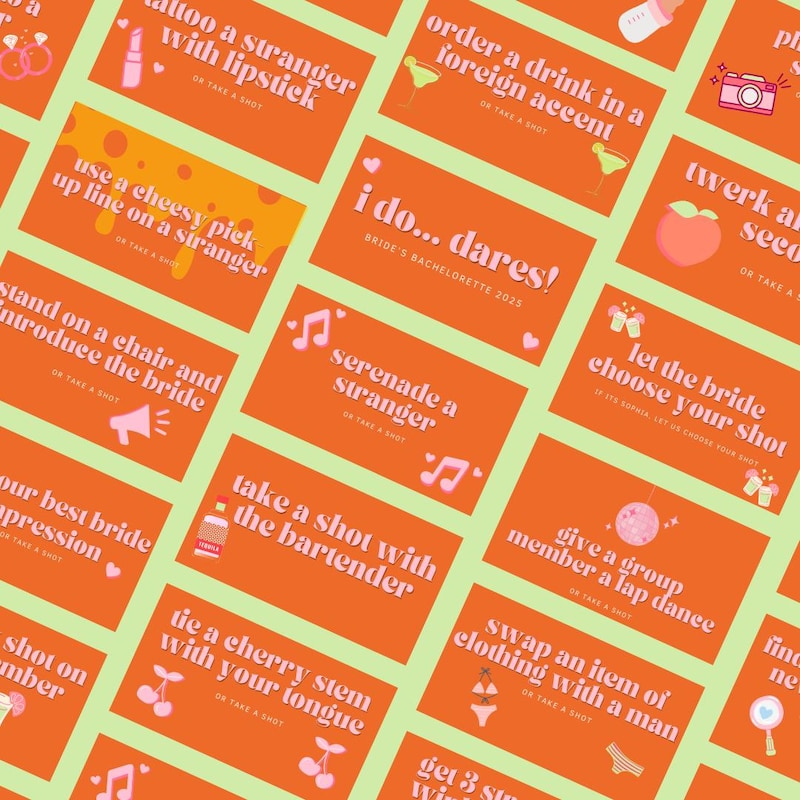 Dare Hen Party Cards - Etsy UK