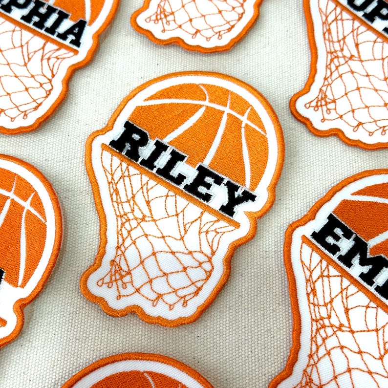 Custom Embroidered Basketball Name Patch: Iron on or Sew On - Etsy