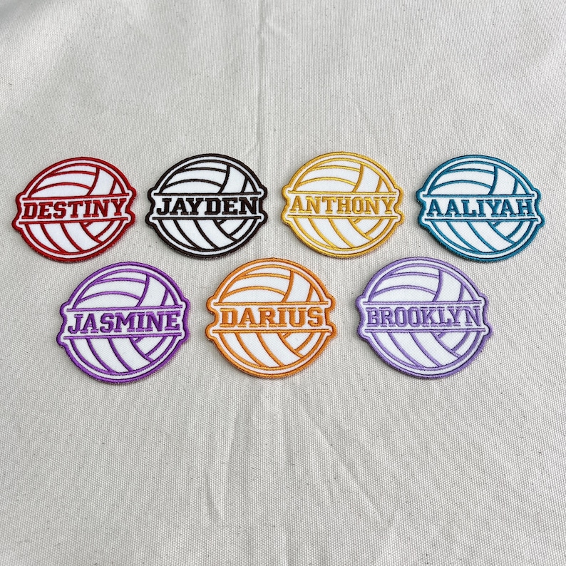 Personalized Volleyball Patch – Custom Embroidered Name, Iron on or Sew ...