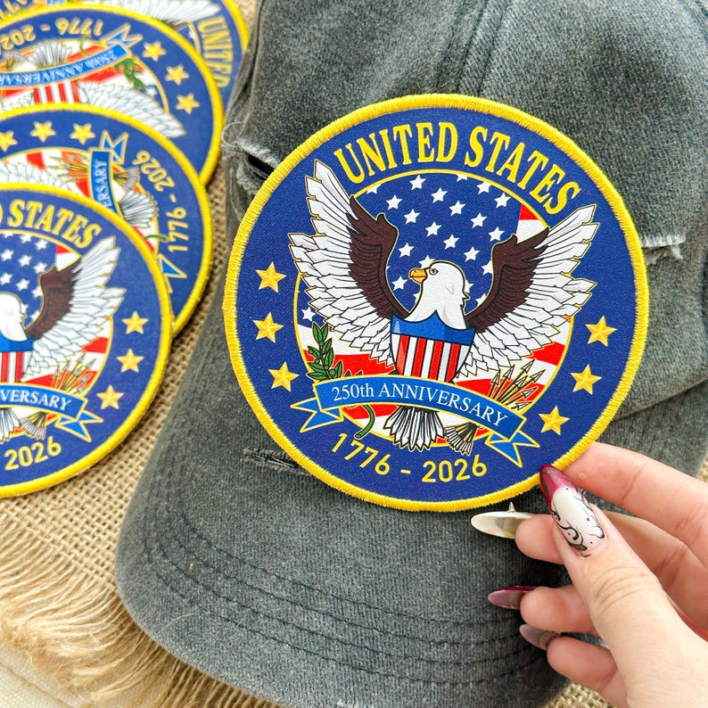 1776–2026 USA 250th Patch, 250 Years of Freedom Patriotic Patch - Etsy