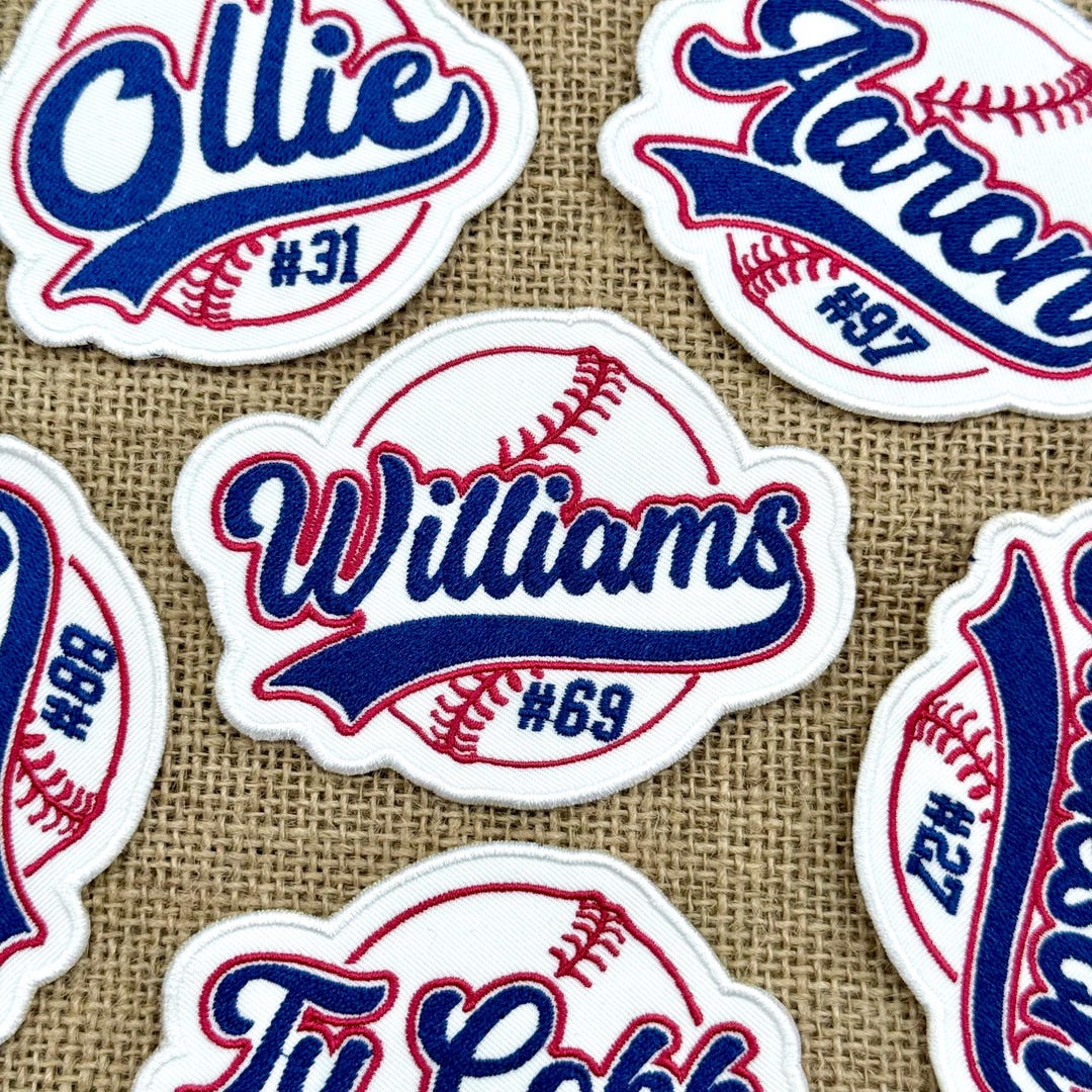 Personalized Baseball Team Patch: Custom Embroidered Iron-on or Sew-on ...